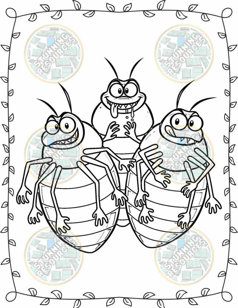 Cartoon Insects Coloring Pages V.1 | Made By Teachers