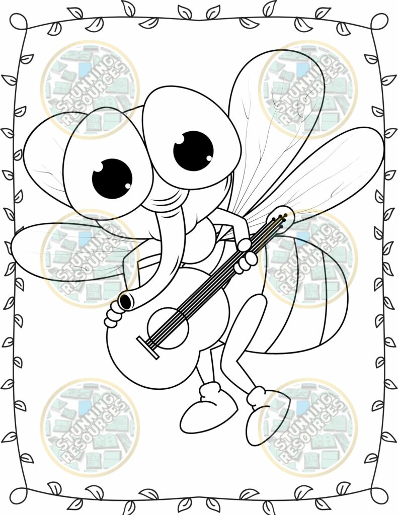 Cartoon Insects Coloring Pages V.2 | Made By Teachers