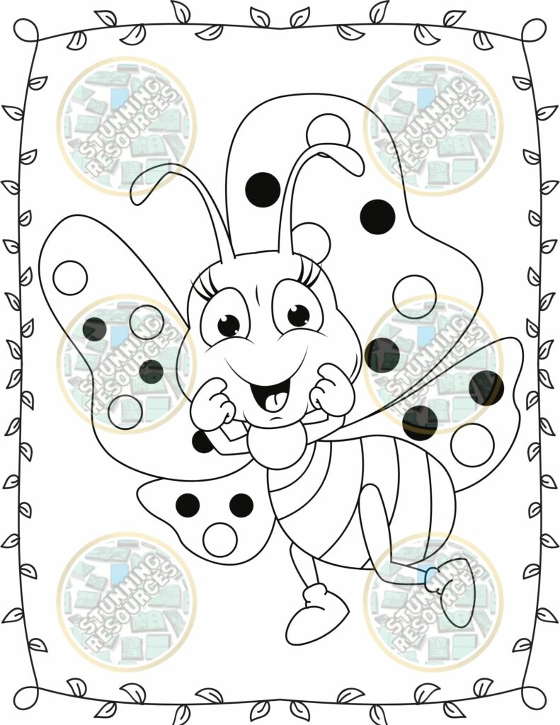 Cartoon Insects Coloring Pages Bundle | Made By Teachers