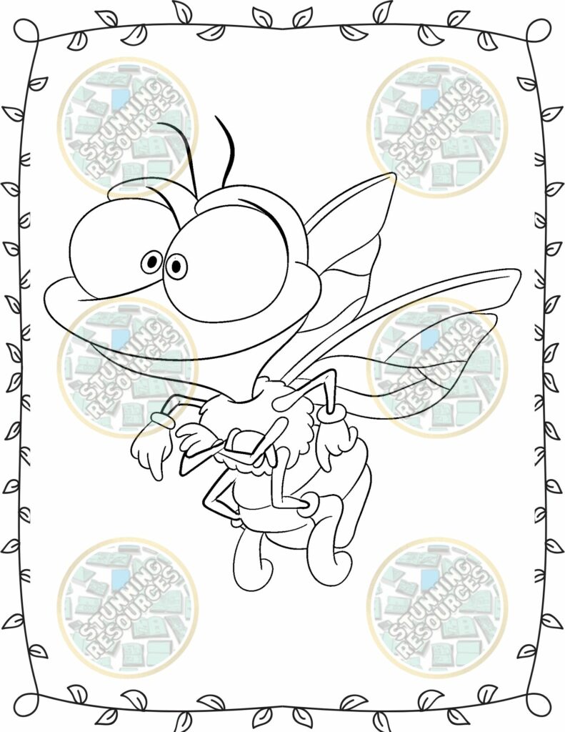 Cartoon Insects Coloring Pages Bundle | Made By Teachers