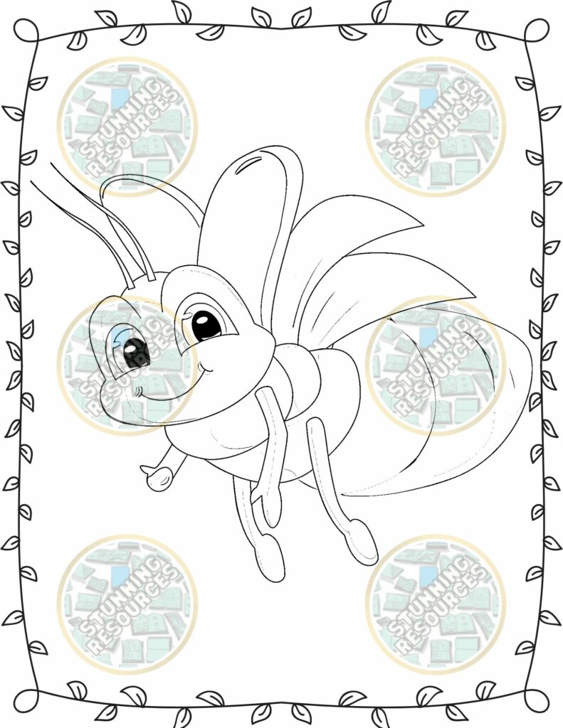 Cartoon Insects Coloring Pages Bundle | Made By Teachers