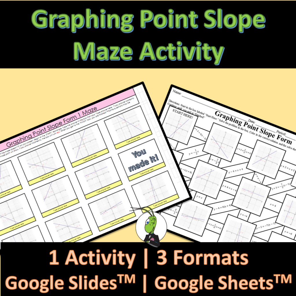 Graphing Point Slope Form Maze Activity | Digital and Printable - Made ...