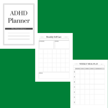 ADHD Planner Canva Template & Interiors | Made By Teachers