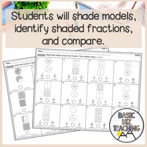 4th Grade Comparing Fractions Math Worksheets | Made By Teachers