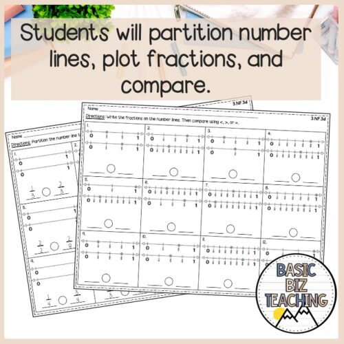 3rd Grade Comparing Fractions Math Worksheets | Made By Teachers