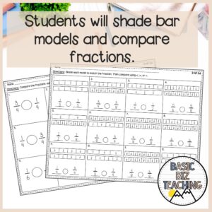 3rd Grade Comparing Fractions Math Worksheets | Made By Teachers