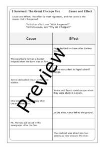 Lauren Tarshis "I Survived the Great Chicago Fire, 1871" worksheets ...