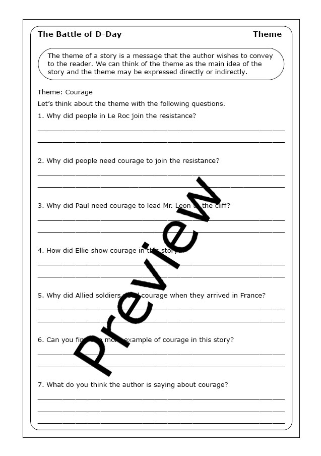 Lauren Tarshis "I Survived the Battle of D-Day, 1944" worksheets | Made ...