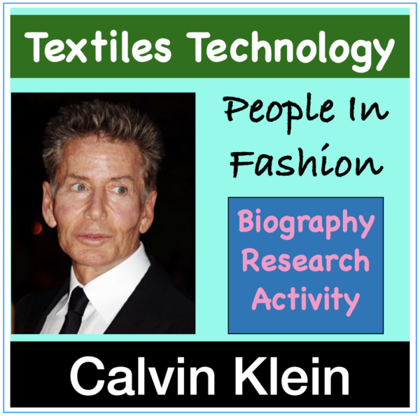 People in Fashion Design - Calvin Klein | Made By Teachers