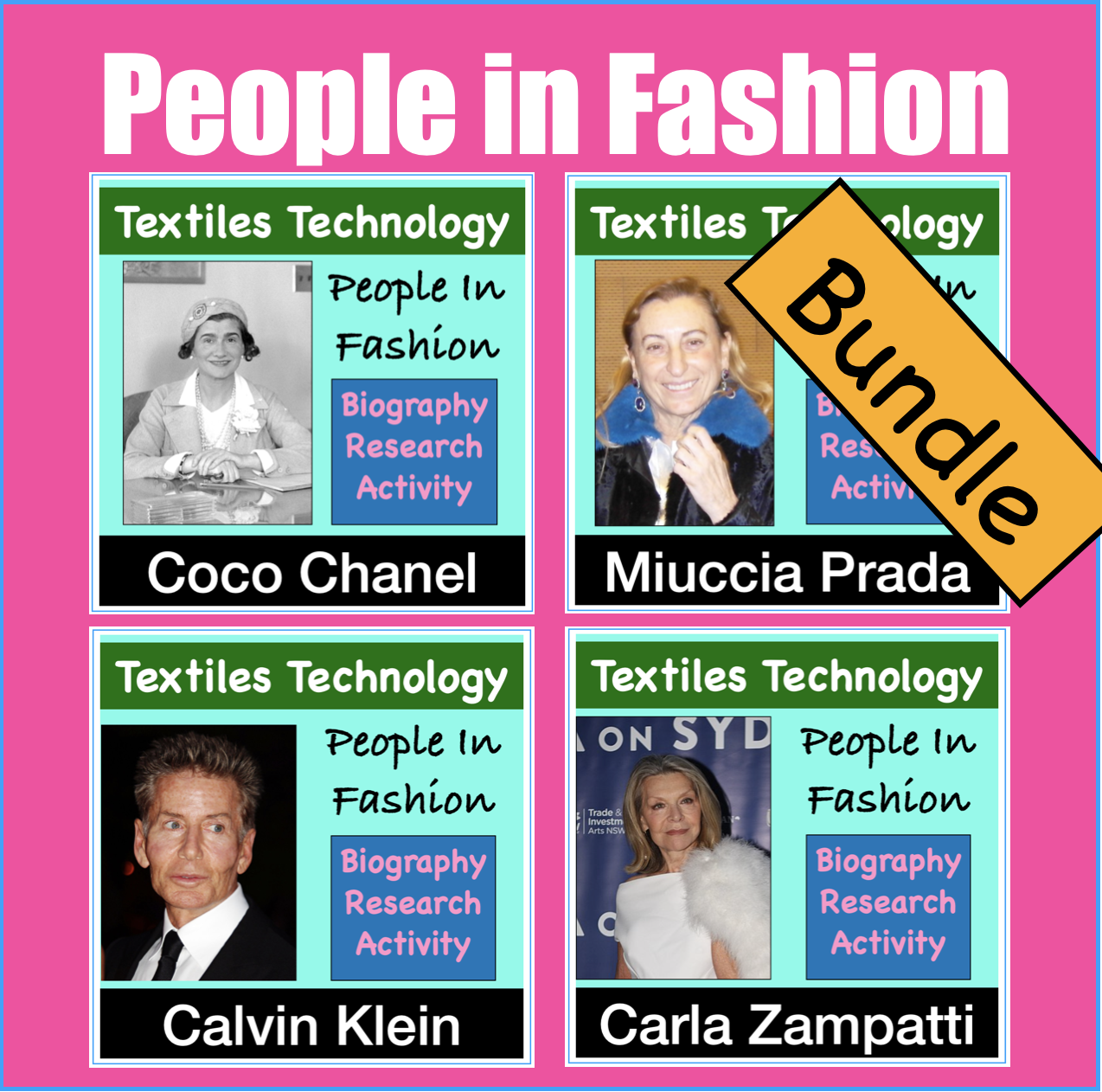 People in Fashion Design Bundle | Made By Teachers