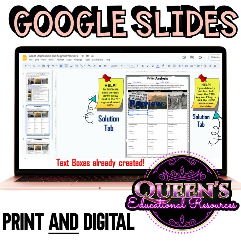 Great Depression, Dust Bowl, Migrant Worker Graphic Organizer | Made By ...