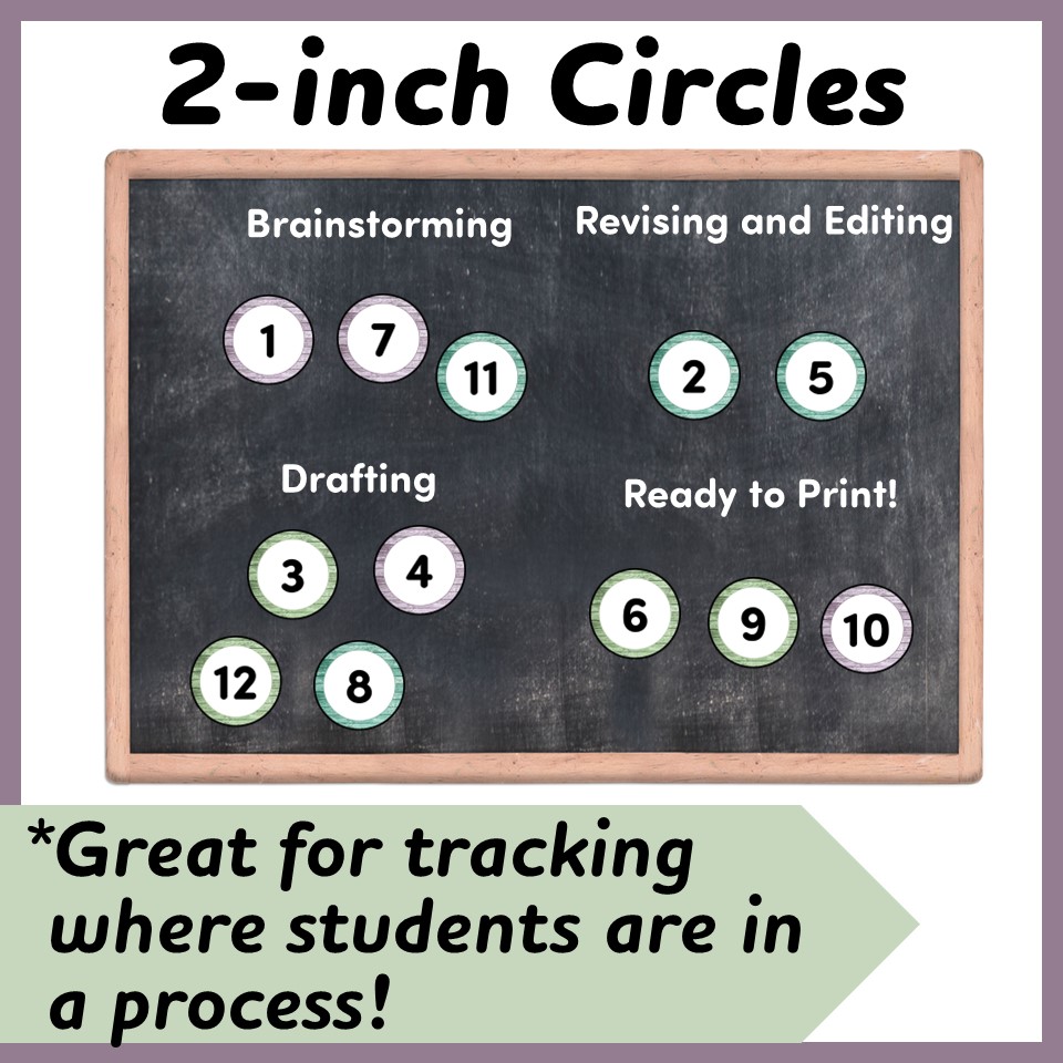Student Number Labels in Distressed Wood, Book Bin Labels | Made By ...