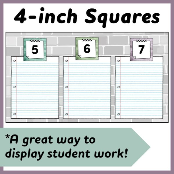 Student Number Labels in Distressed Wood, Book Bin Labels | Made By ...