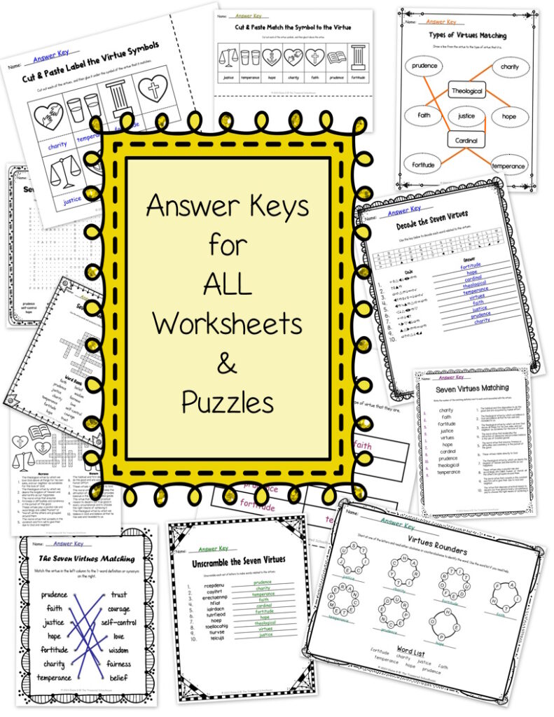 Seven Virtues Pack - Catholic | Made By Teachers