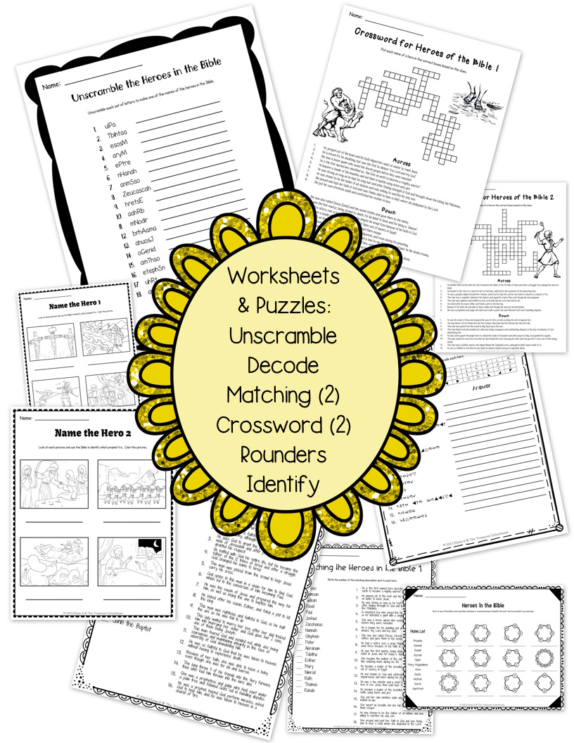 Heroes in the Bible Activity Pack | Made By Teachers