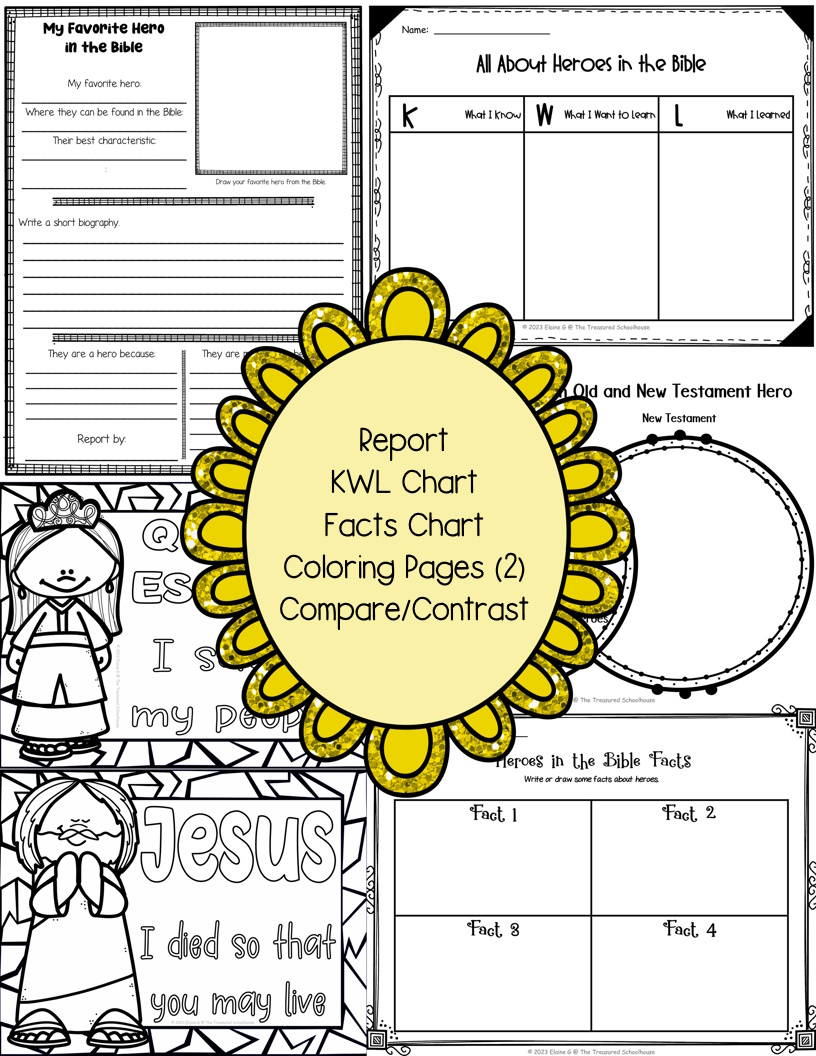 Heroes in the Bible Activity Pack | Made By Teachers