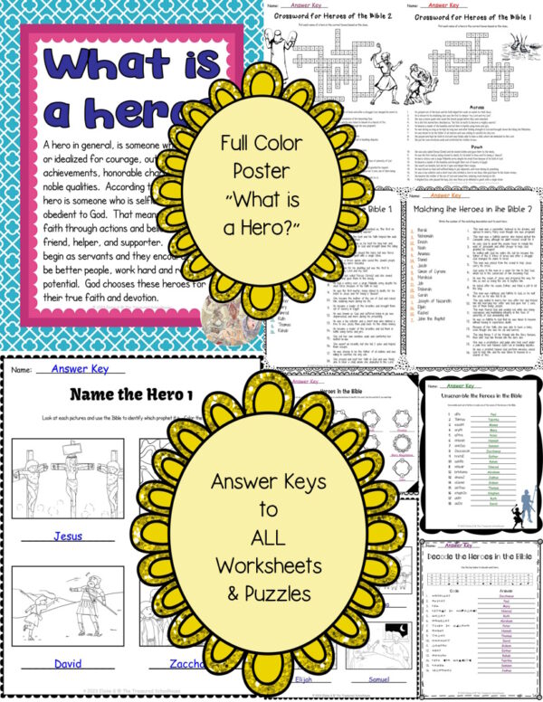Heroes in the Bible Activity Pack | Made By Teachers