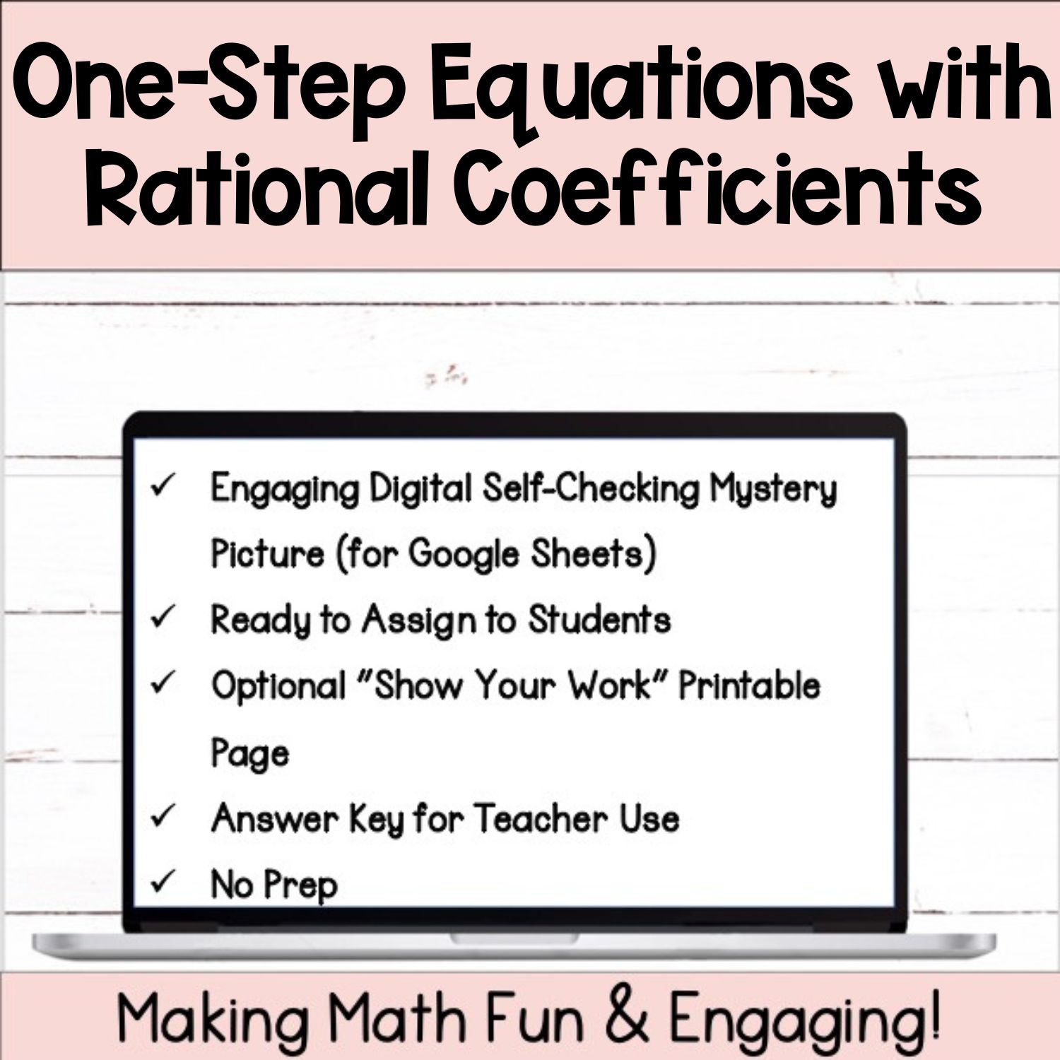 One-Step Equations with Rational Coefficients Digital Self-Checking ...