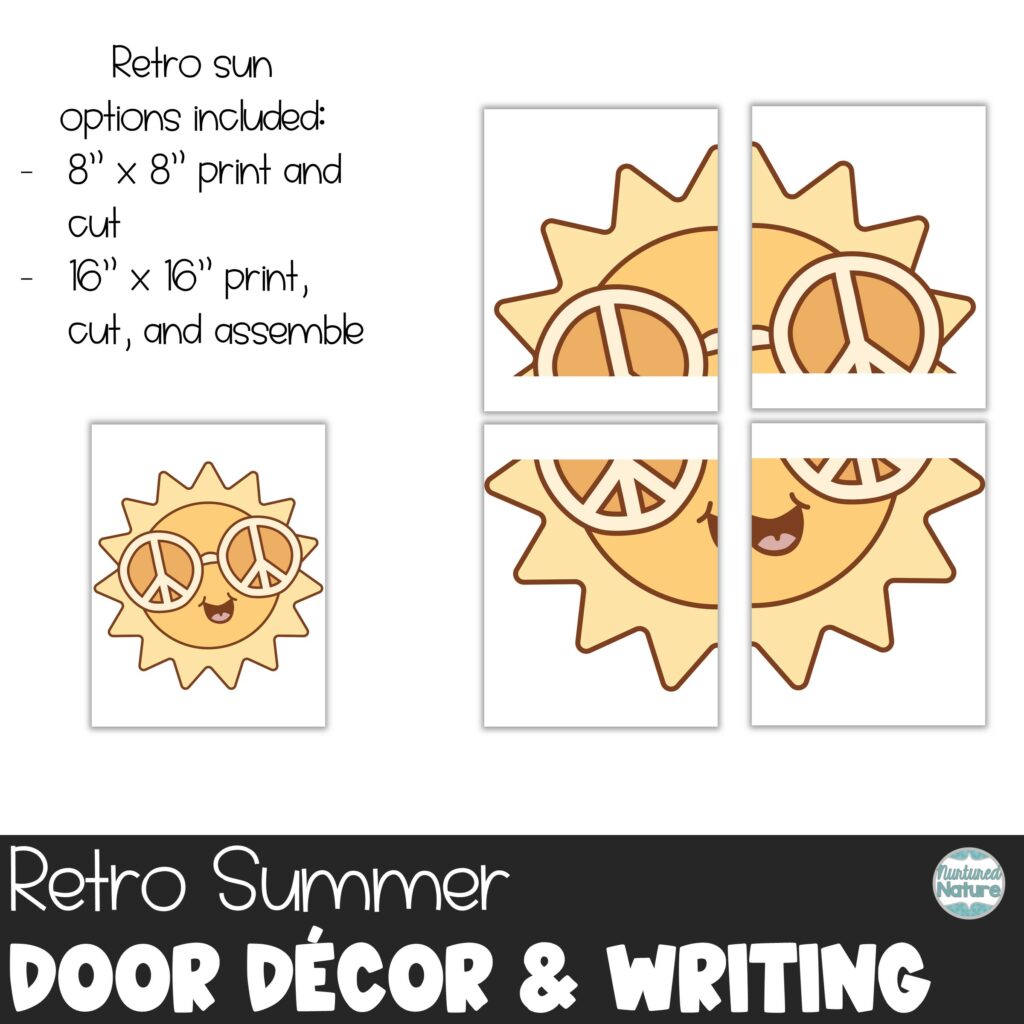 End of the Year Bulletin Board - Summer Door Decor with Editable Name ...