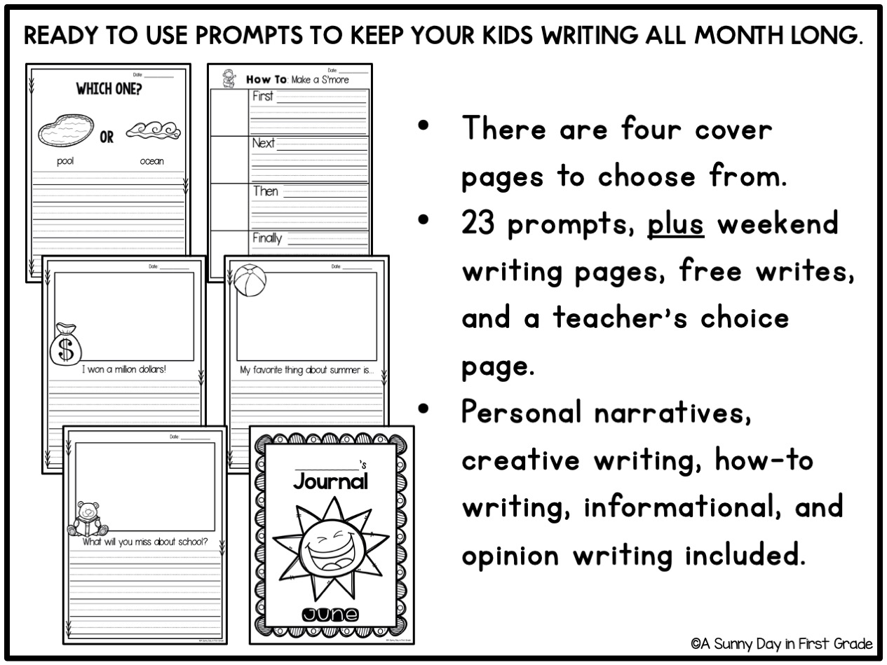 June Writing Journal | Made By Teachers