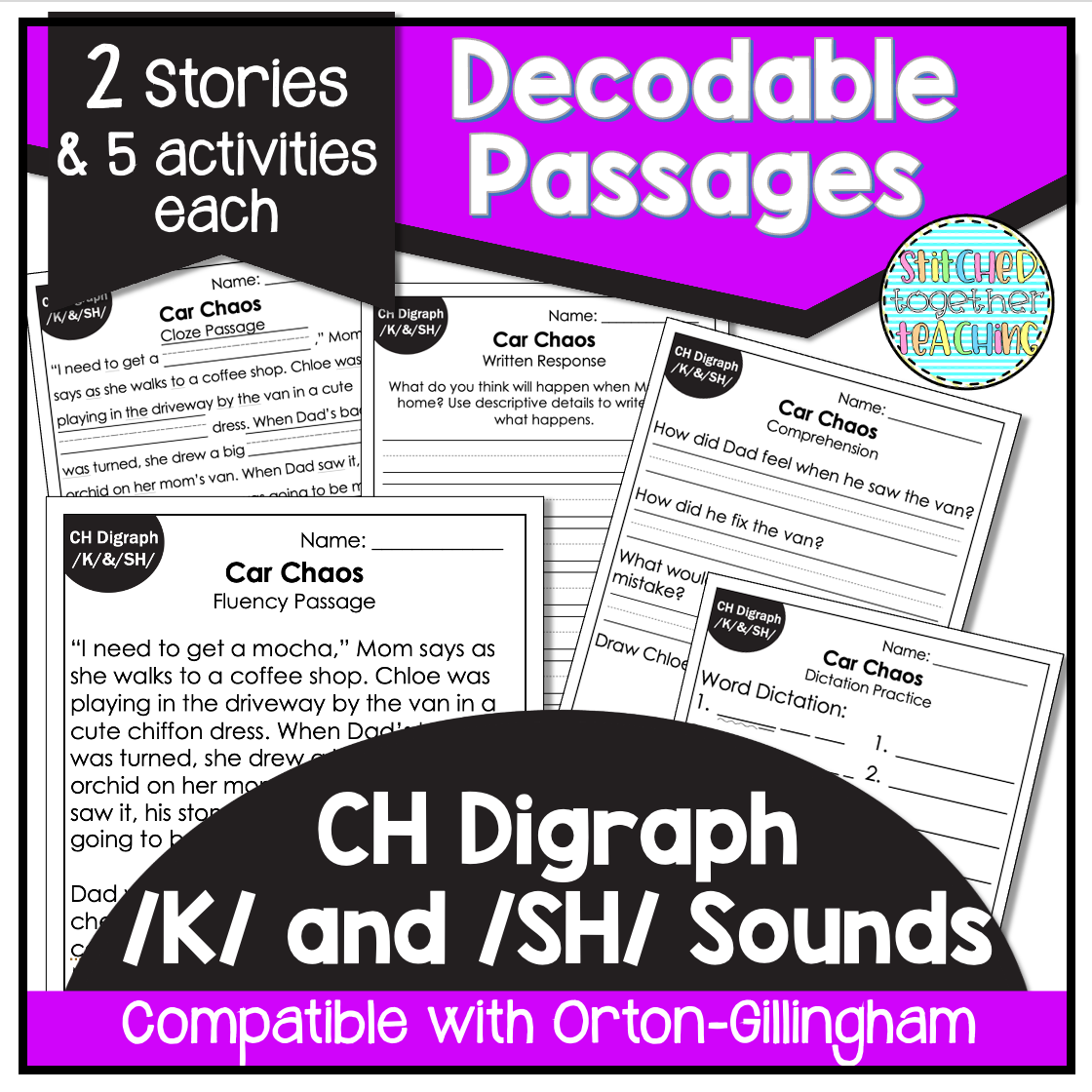 Decodable Reading Passages NK Ending- Orton Gillingham Based | Made By ...