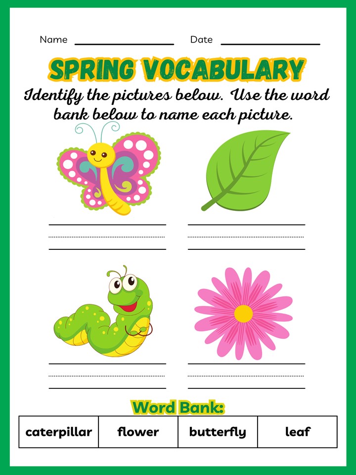 Spring workbook for kids | Made By Teachers
