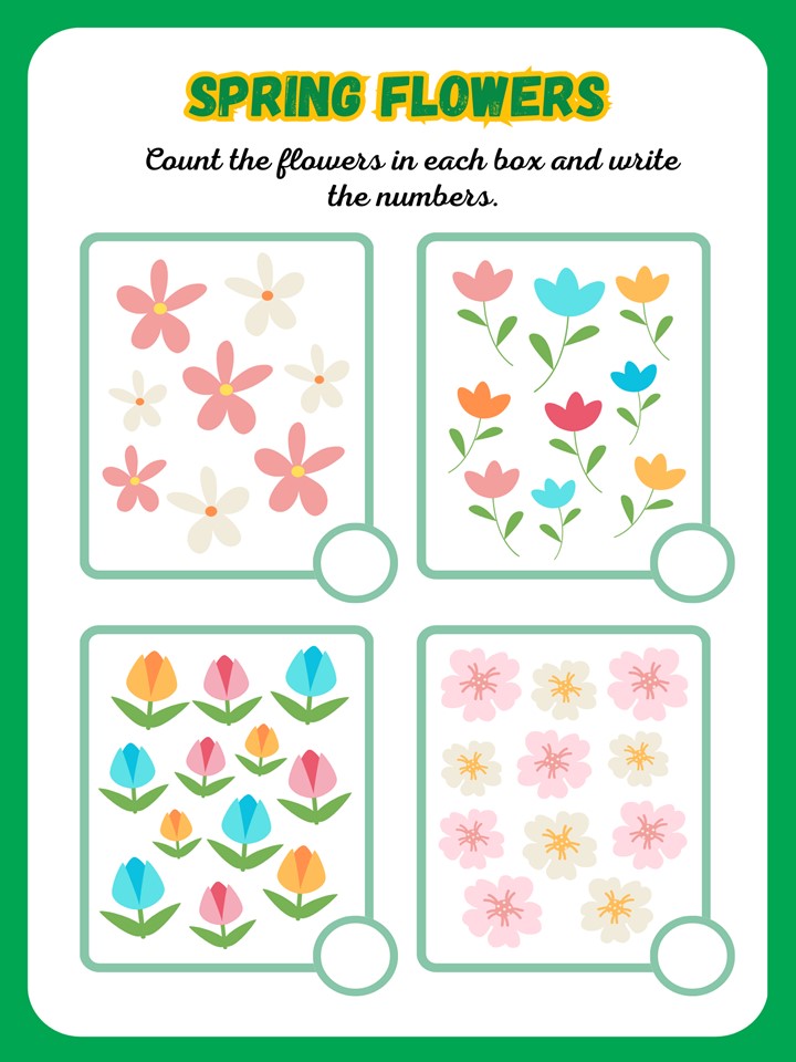 Spring workbook for kids | Made By Teachers