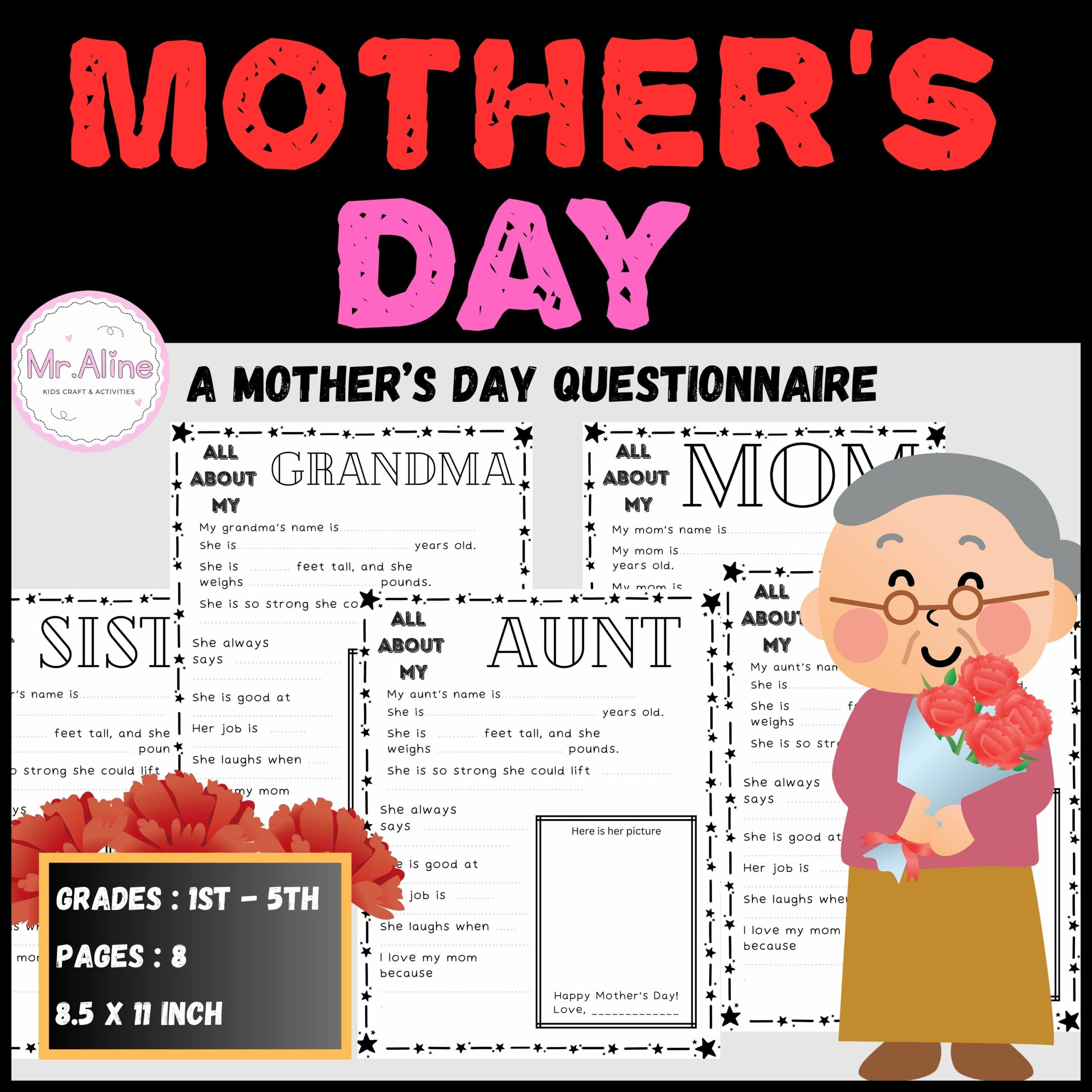 A Mother’s Day Questionnaire to Make Mom Smile | Made By Teachers