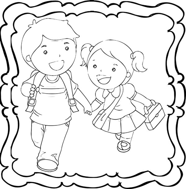 Boy And Girl Coloring Book : Easy and Fun Boys And Girls Colouring Book ...