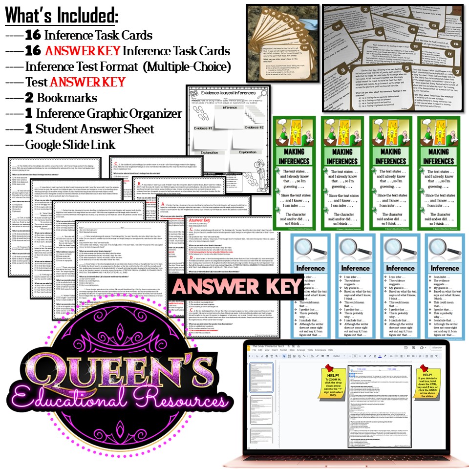 The Giver Inference Test, Making Inferences, The Giver Test, Assessment ...