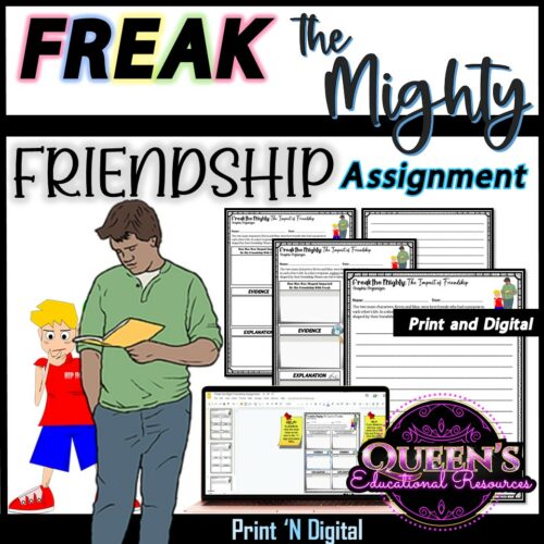 Freak the Mighty Activity, Friendship Assignment, Freak the Mighty ...