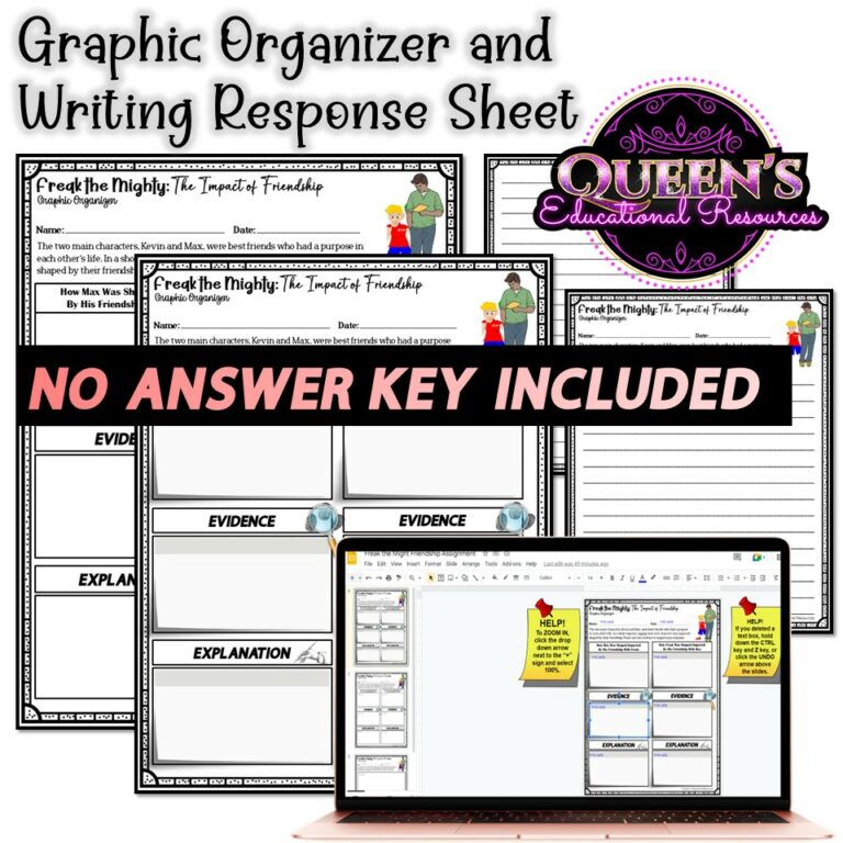 Freak the Mighty Activity, Friendship Assignment, Freak the Mighty ...