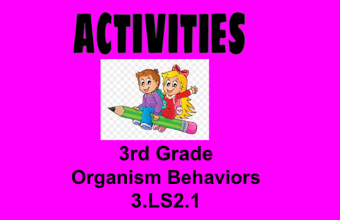 3rd Grade Organism Behaviors 3.LS2.1 Activities | Made By Teachers