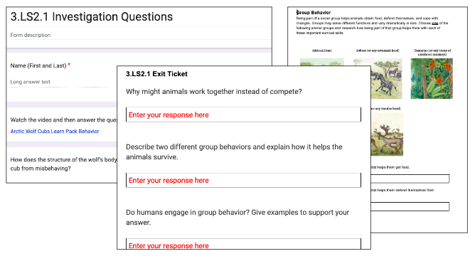 3rd Grade Organism Behaviors 3.LS2.1 Activities | Made By Teachers