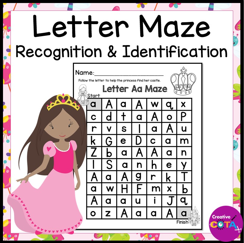 Princess ABC Letter Mazes | Made By Teachers