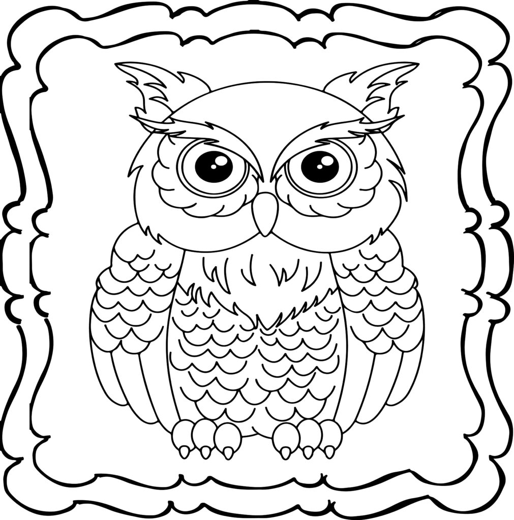 Owl Coloring Book : Easy and Fun Owls Coloring Book for Kids | Made By ...