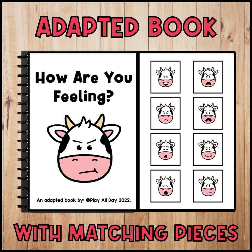 Farm Emotions Adapted Book | Cow Interactive Book | Made By Teachers