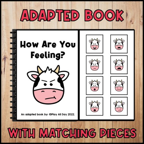 Farm Emotions Adapted Book | Cow Interactive Book | Made By Teachers