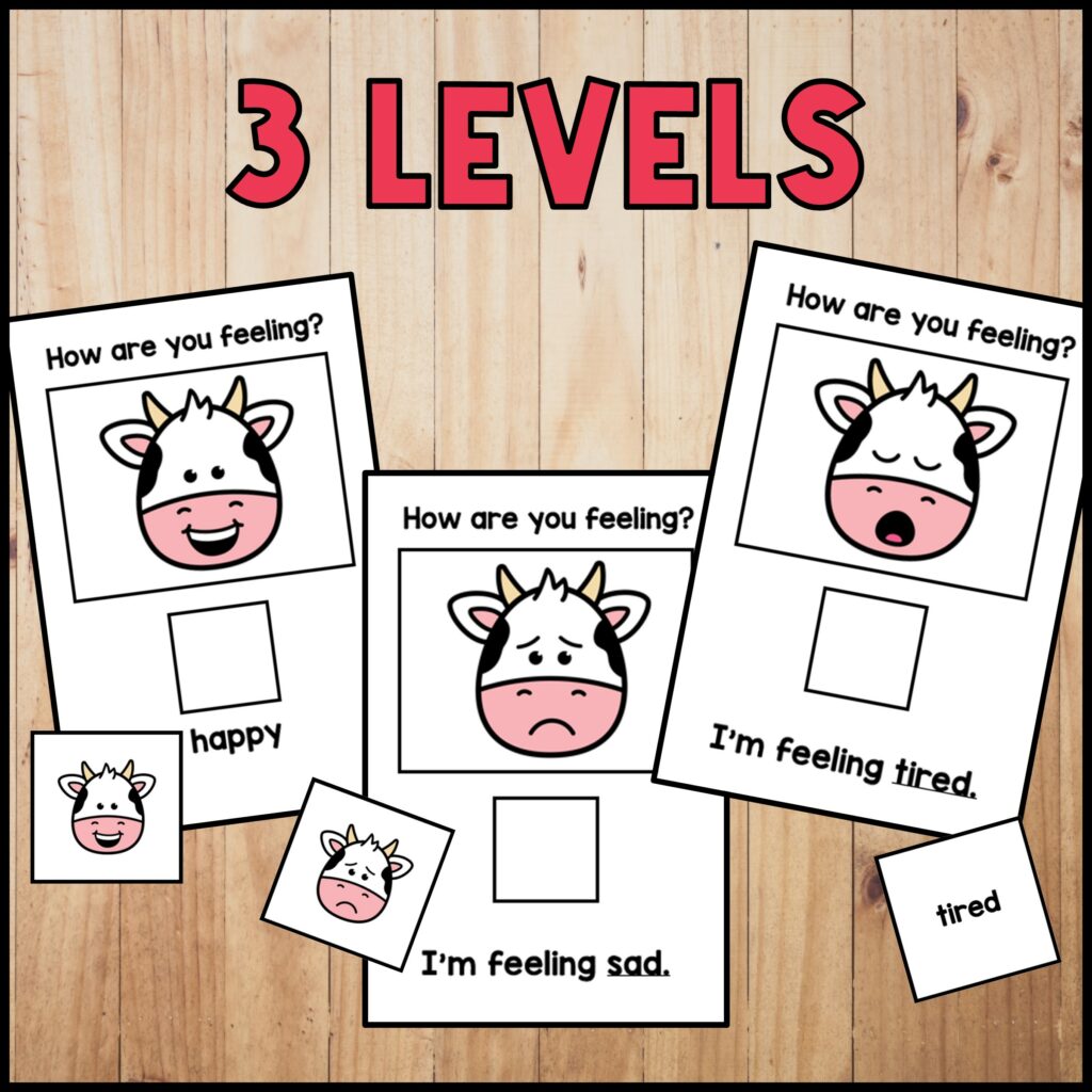 Farm Emotions Adapted Book | Cow Interactive Book | Made By Teachers