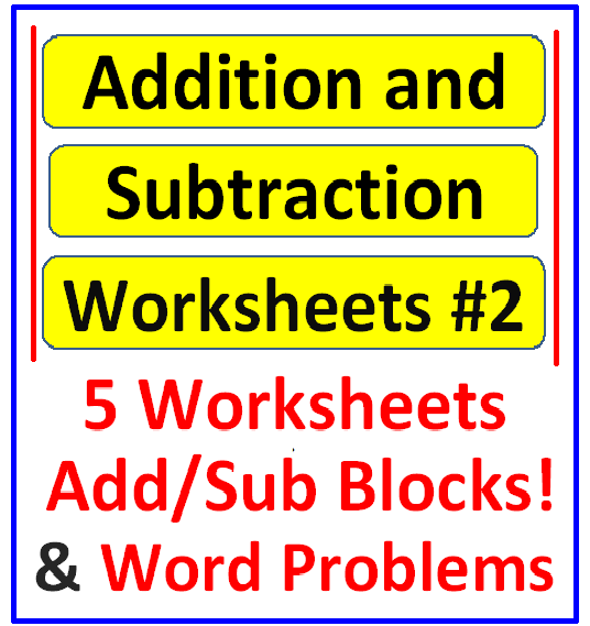 Addition and Subtraction Facts #2 - 5 Worksheets (2 Items) | Made By ...