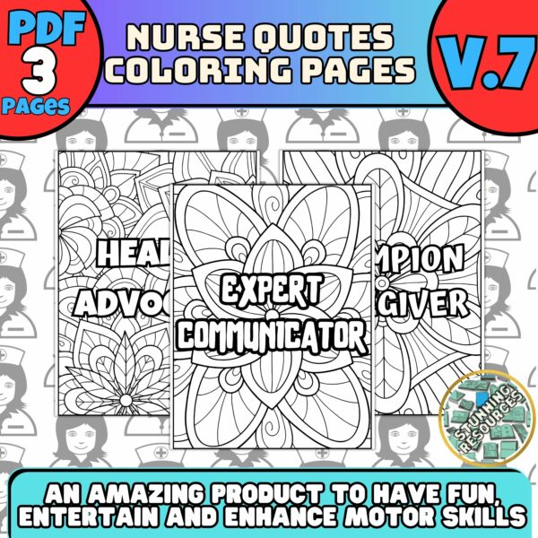 Nurse Quotes Coloring Pages V.7 | Made By Teachers