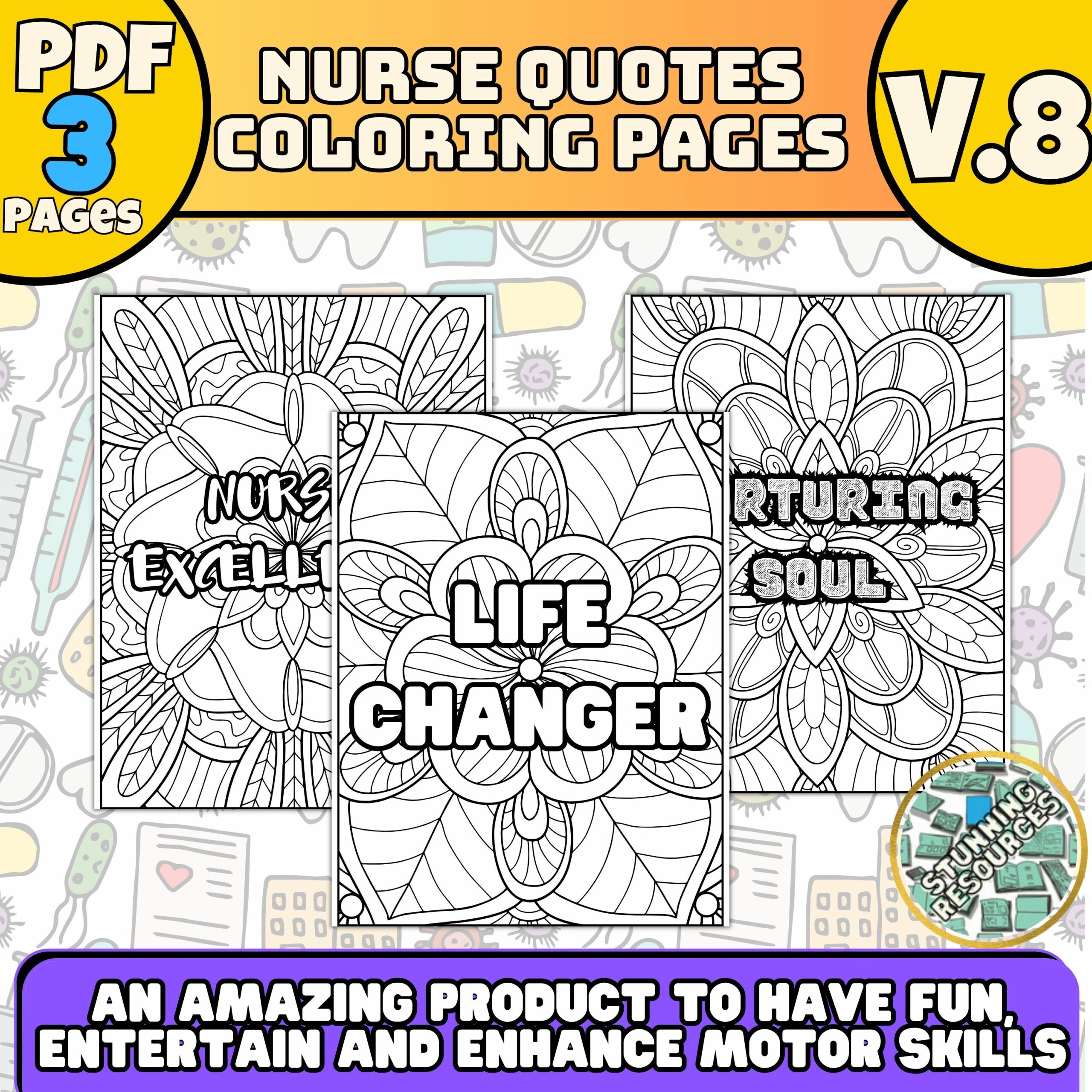Nurse Quotes Coloring Pages V.8 | Made By Teachers