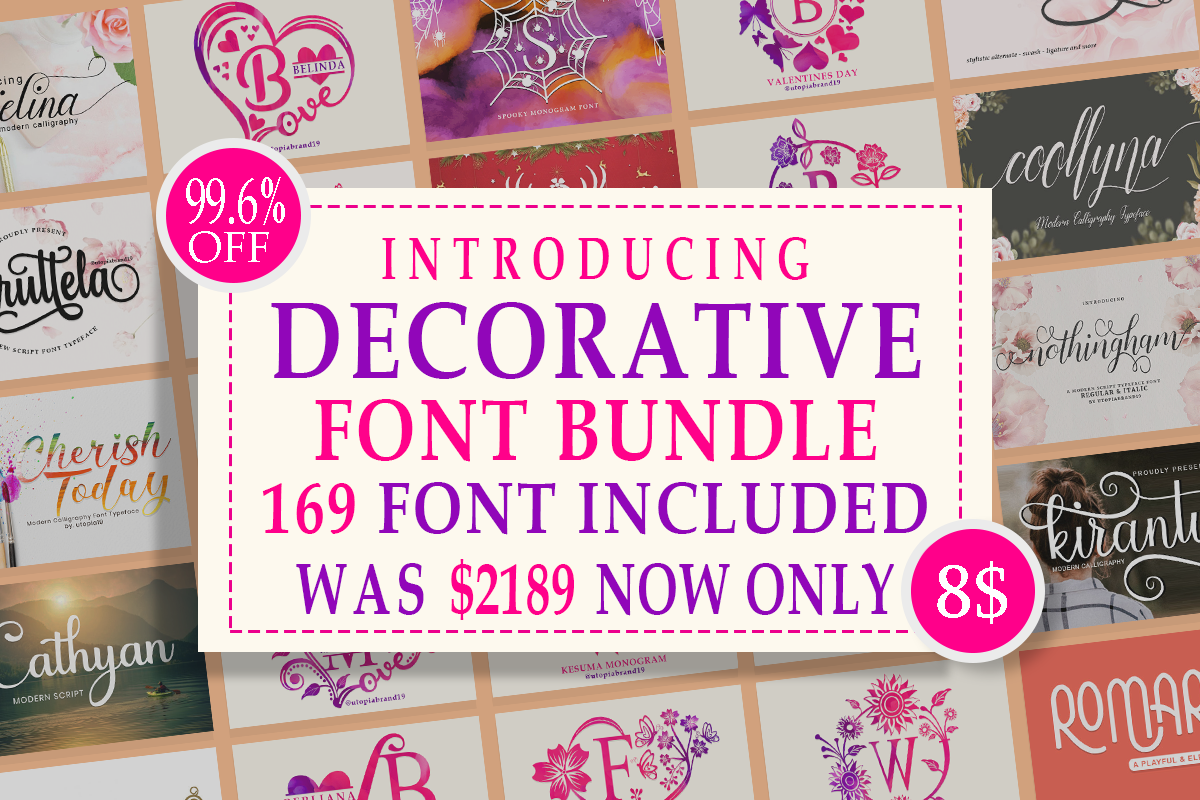decorative Font bundle for teachers /Educational materials -Teacher's ...