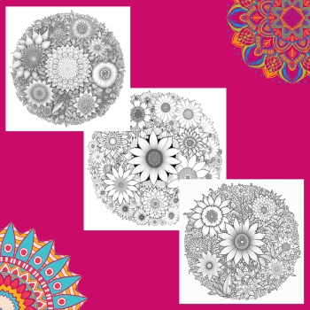 Flower Mandala Pages for Relaxing | Made By Teachers