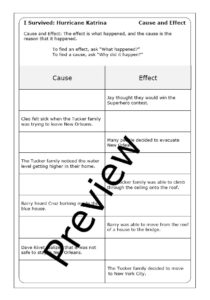 Lauren Tarshis "I Survived Hurricane Katrina, 2005" worksheets | Made ...