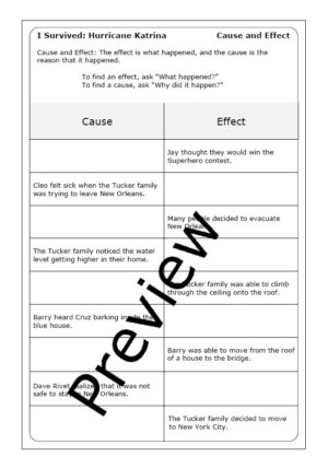 Lauren Tarshis "I Survived Hurricane Katrina, 2005" worksheets | Made ...