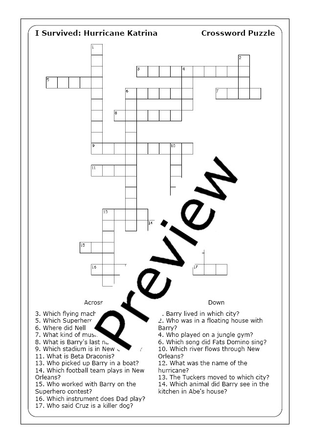 Lauren Tarshis "I Survived Hurricane Katrina, 2005" worksheets | Made ...