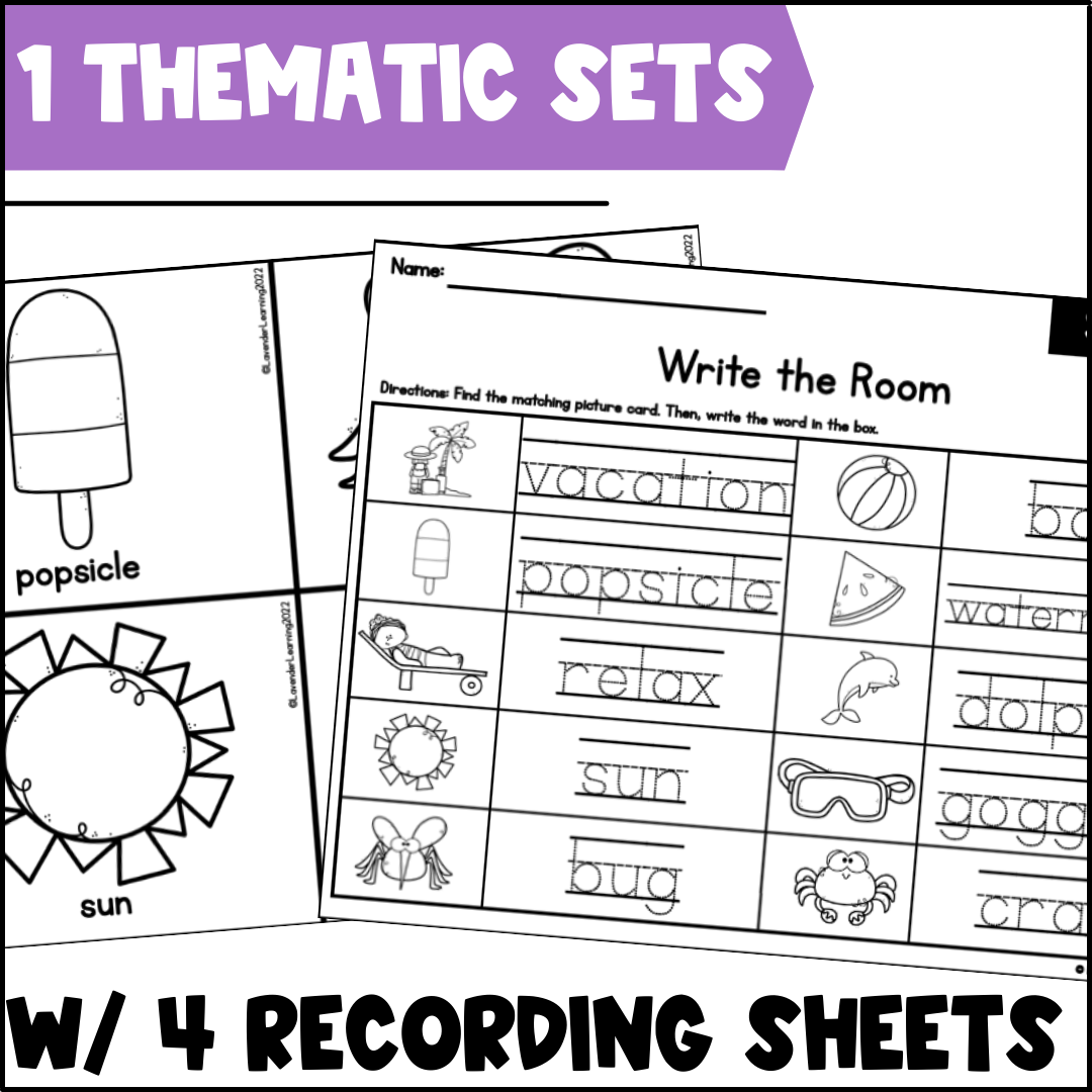 Summer Write the Room | Made By Teachers