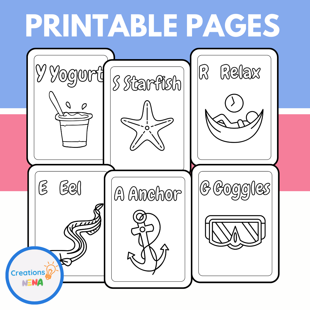 Summer Alphabet Coloring Pages. | Made By Teachers