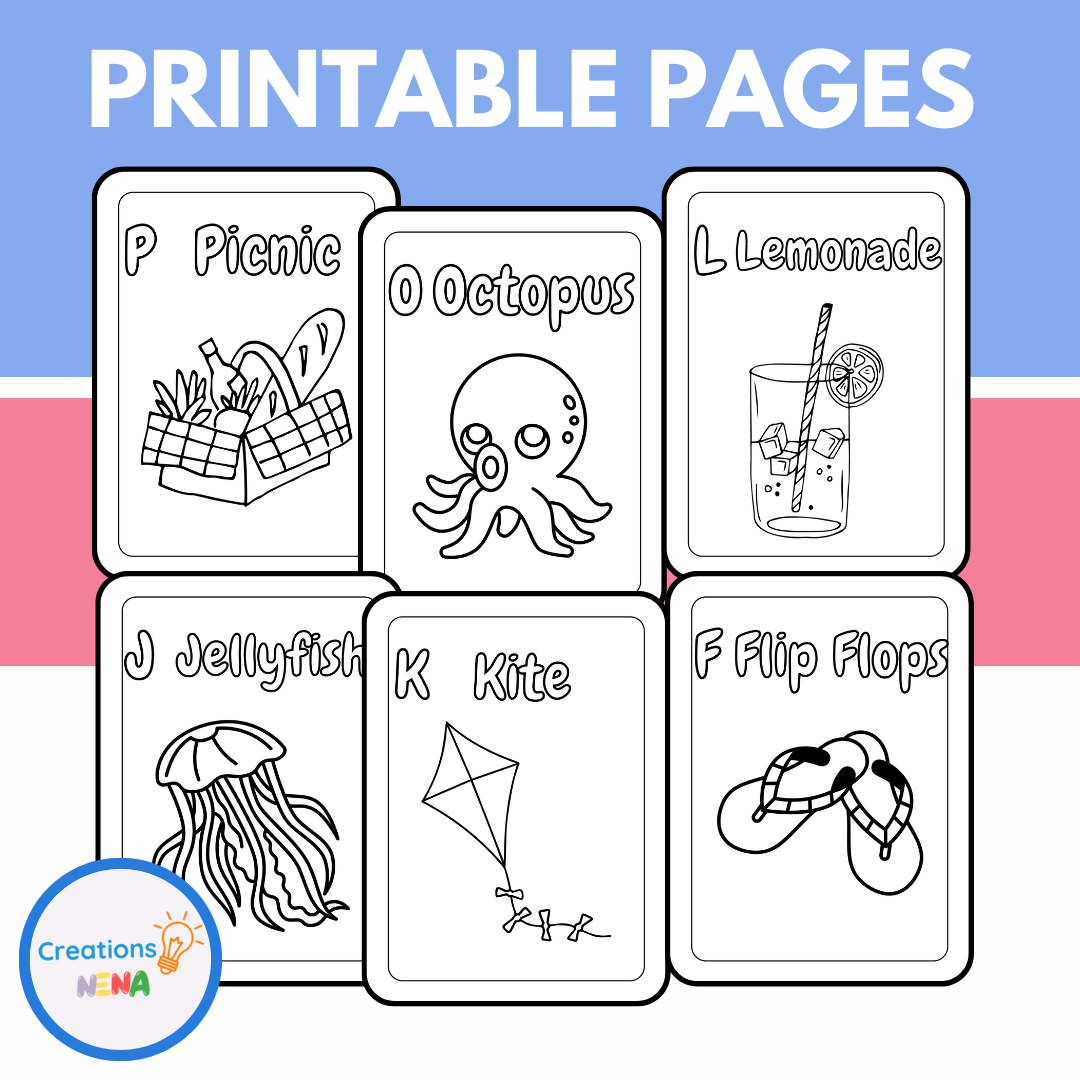 Summer Alphabet Coloring Pages. | Made By Teachers